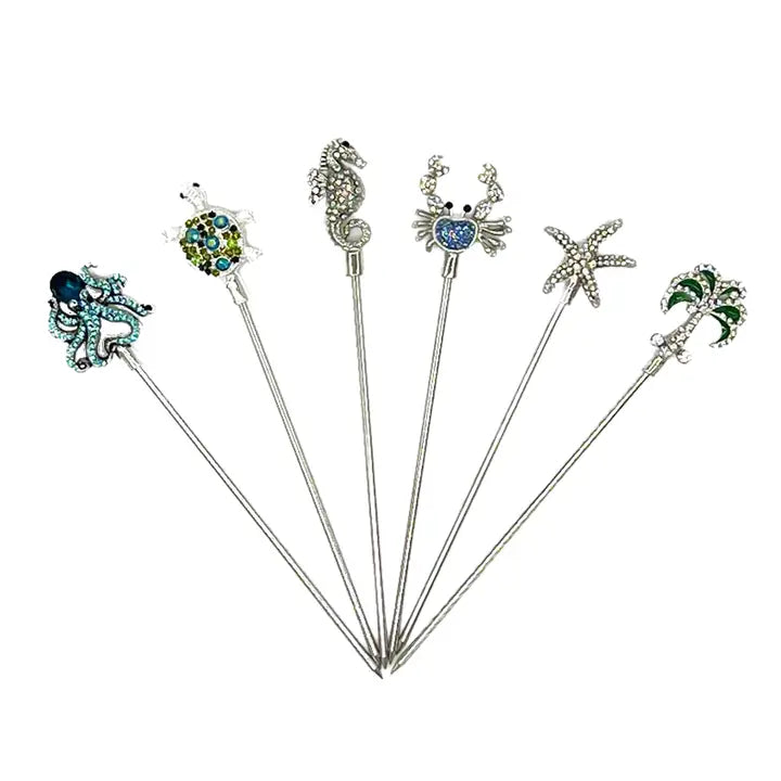 Jeweled Beach Collection Cocktail Picks – Southern Splendor